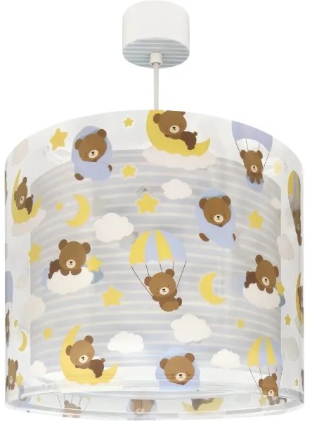 Dalber 41572T - Dětský lustr BABY TEDDY 1xE27/15W/230V modrá