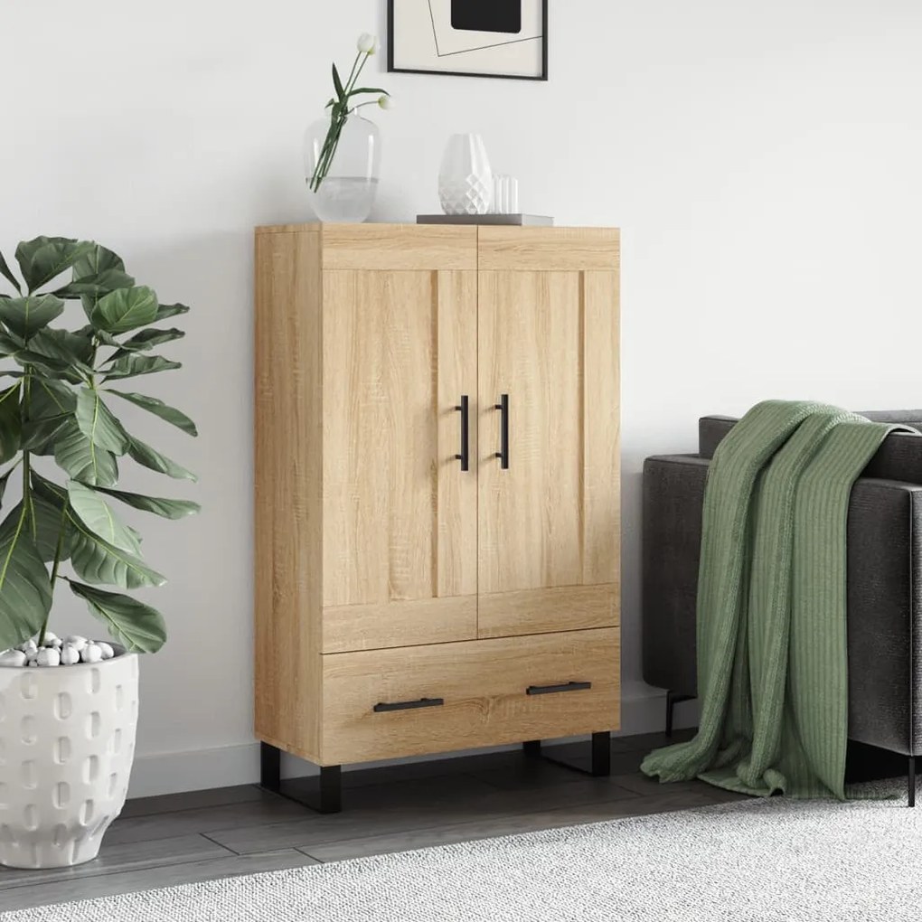 Skříň highboard dub sonoma 69,5 x 31 x 115 cm kompozitní dřevo