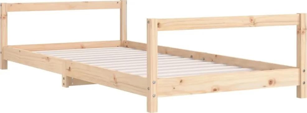 vidaXL Dětská postel 90 x 190 cm masivní borové dřevo [834402] Barva: Černá
