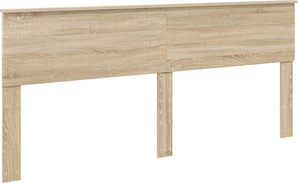 Rám postele s čelo Sonoma 200 x 200 cm Masivní borové dřevo 3410557