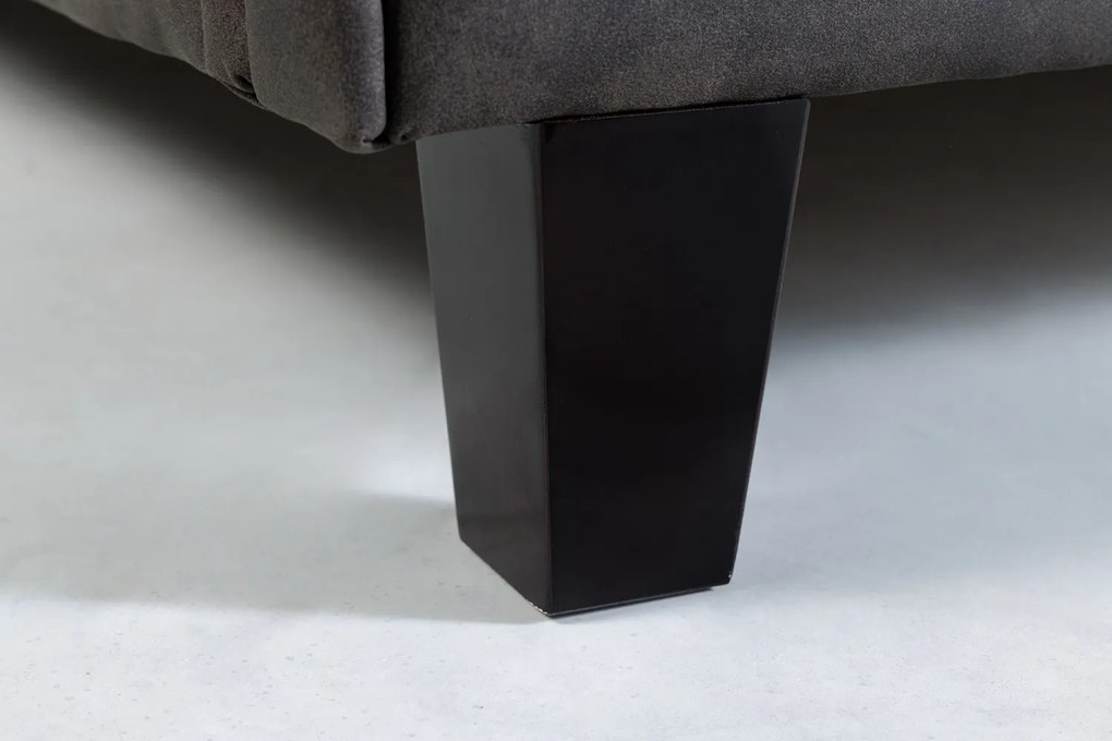 Designová postel Viviano 160 x 200 cm tmavě šedá