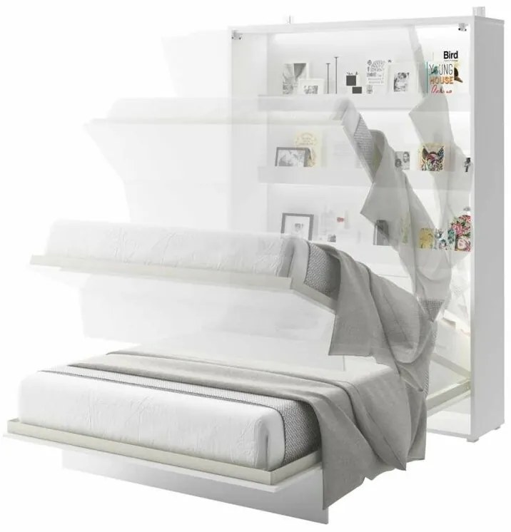 Lenart výklopná postel Bed Concept BC-01 (140) - bílý mat