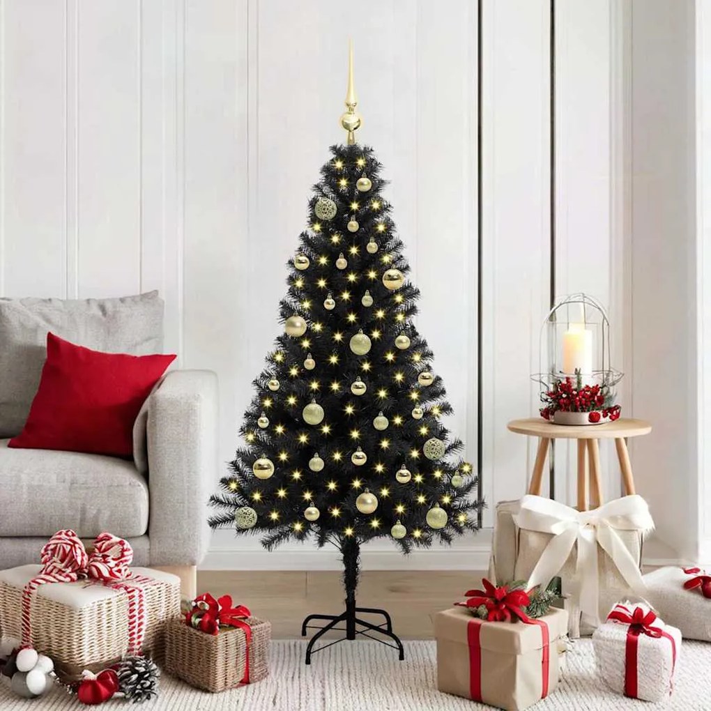 Vánoční stromeček Černá 150 cm PVC 3396469