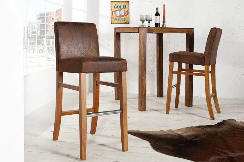 Deflee barová židle VALENTINO LIGHT COFFEE BZ36177mikrovlákno  40 cm x 110 cm x 55 cm