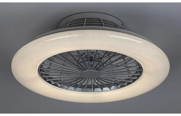 Rabalux - LED Stmívatelné stropní svítidlo s ventilátorem LED/30W/230V + DO