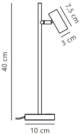 Nordlux - LED Stmívatelná stolní lampa OMARI LED/3,2W/230V bílá