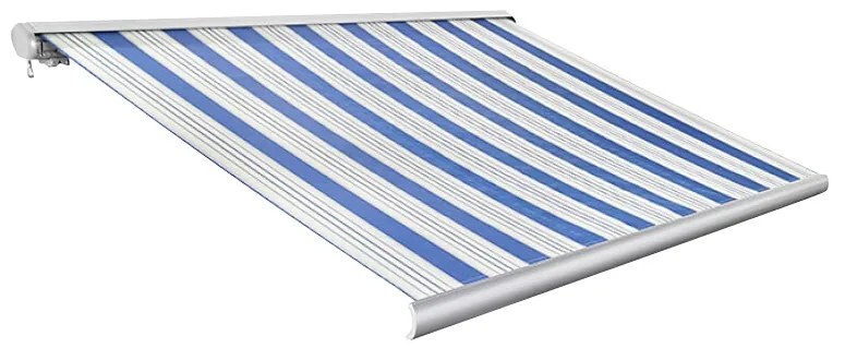Sunfun Kazetová markýza, modro-šedá, šířka: 3,5 m, výsuv: 3 m