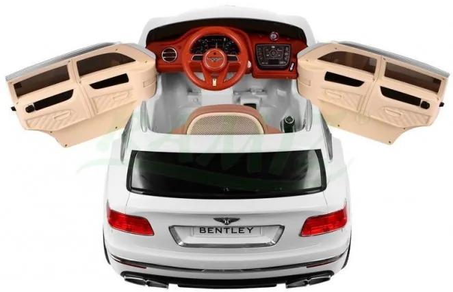 Ramiz Elektrické autíčko Bentley Bentayga, 2.4GHz, kožená sedačka bílé