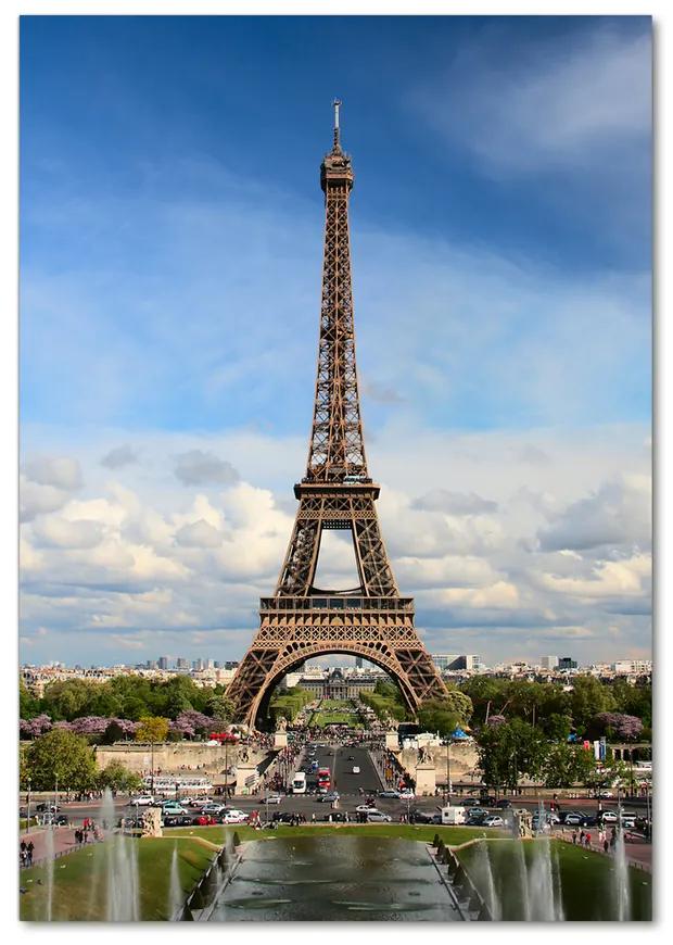 Wallmuralia Fotoobraz na skle Eiffelová věž Paříž 70x100 cm