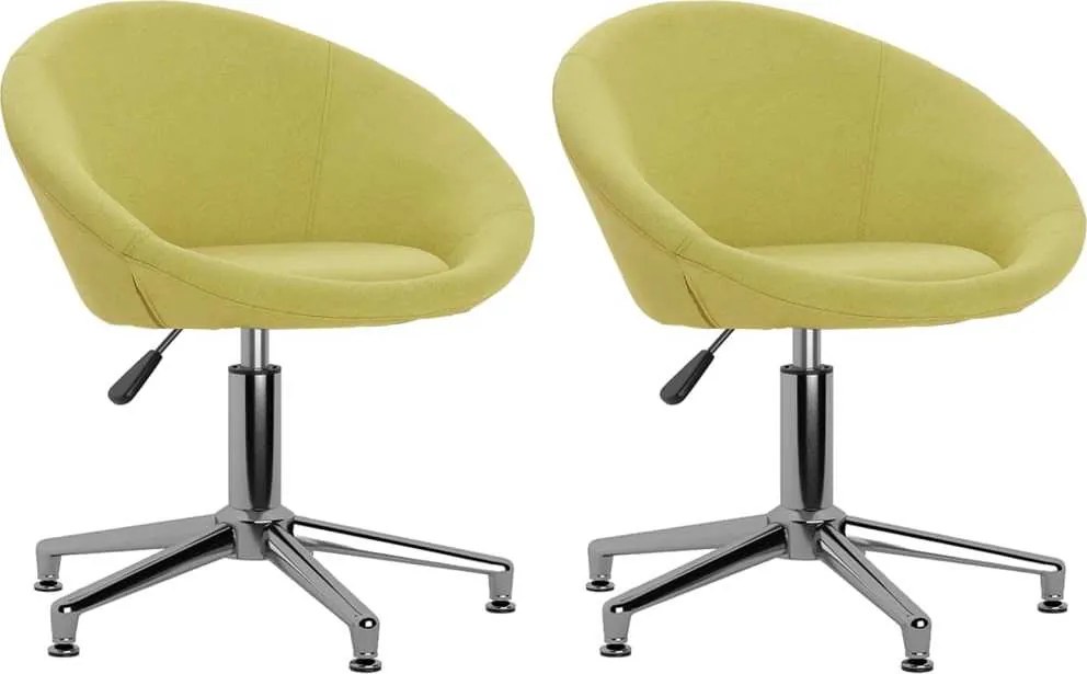 vidaXL Otočné jídelní židle 2 ks textil [330453] Barva: Fialová