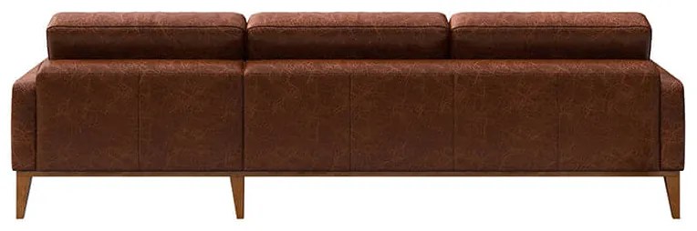 Rohová pohovka musso tufted 248 cm cognac pravá MUZZA