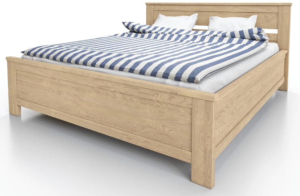 Vlastní výroba Jasanová postel Laura s úložným prostorem