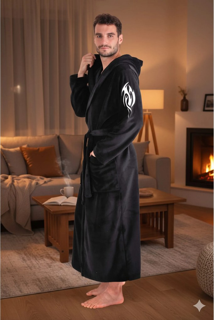 Pánský župan Tribal huňatý 3630 - XL