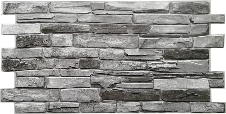 Obkladový 3D PVC panel Grey Stone