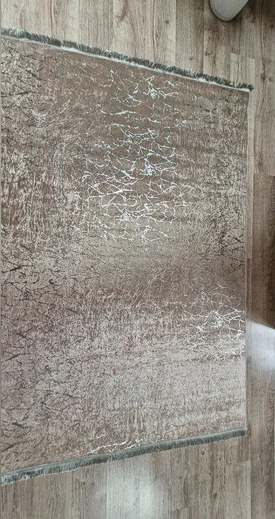 HU Moderní koberec Parys v béžovo-stříbrném provedení – Béžové stříbro Rozměr: 50x80 cm