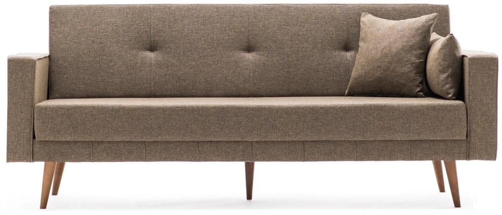 Hanah Home Rozkládací pohovka DUBLIN hnědá 825BLC1170