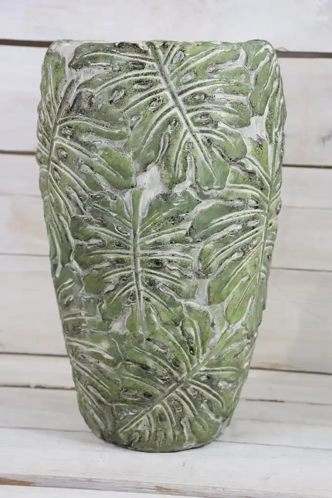 Hliněná váza vzor LIST (v. 32 cm) | BIANO