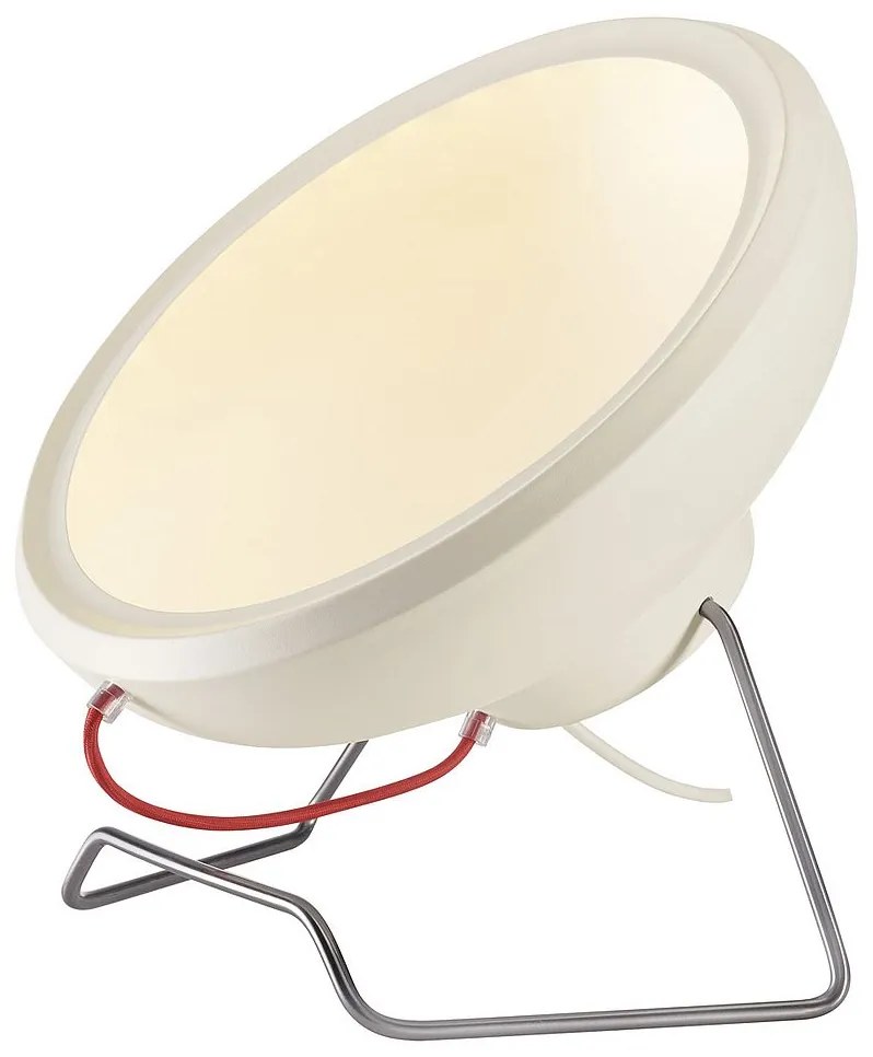 Stolní lampa BIG WHITE I-RING FLOOR, stojací lampa, LED, 3000K, kulaté, bílé, textilní kabel červený, 14 W 156321