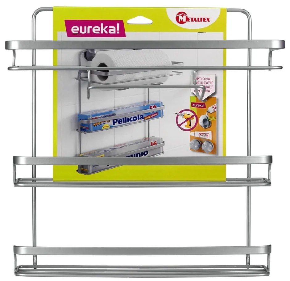 Třípatrový držák na kuchyňské utěrky Metaltex, délka 33 cm