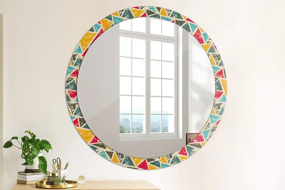 Kulaté dekorativní zrcadlo Retro složení fi 100 cm