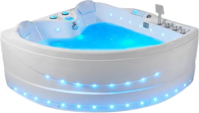 BPS-koupelny Hydromasážní vana HYD-RO764L 150x150 LEVÁ s ohřevem vody