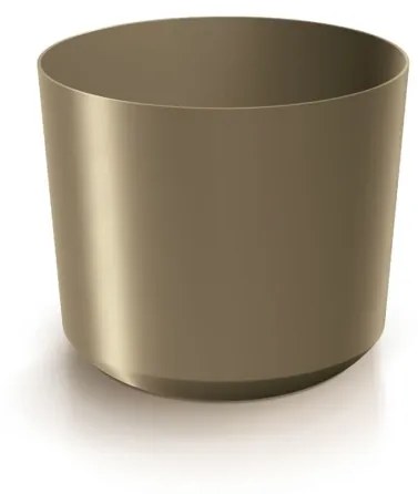 PROSPERPLAST Květináč - TUBO Průměr: 14,8 cm, Barva: platinová