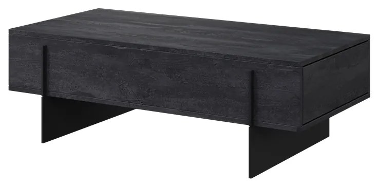 Konferenční stolek Larena 120 cm - černá / černý beton