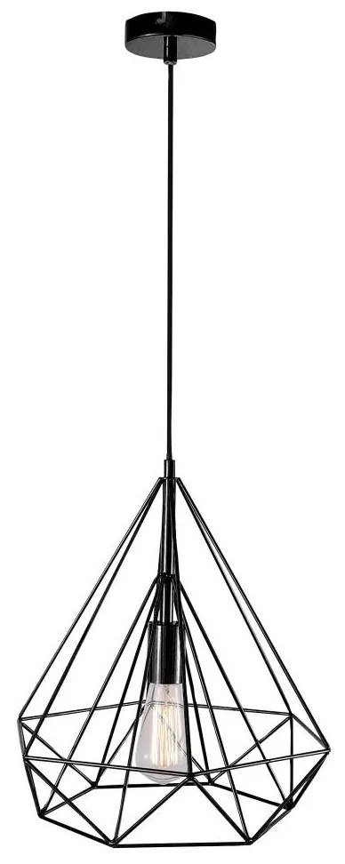 LD 15085-18 SKELETTON Závěsné svítidlo, černá, E27, retro styl - LEUCHTEN DIREKT