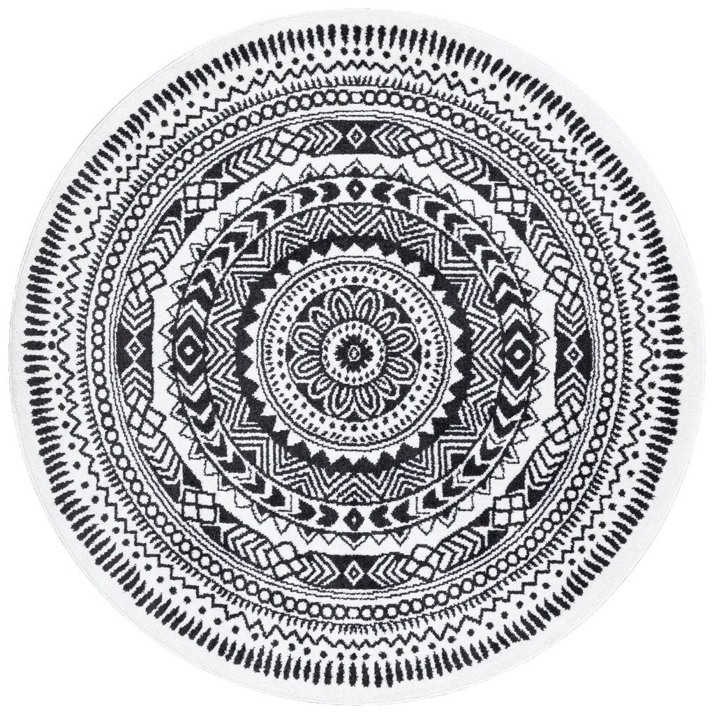 Dywany Łuszczów Kusový koberec Napkin grey kruh - 200x200 (průměr) kruh cm