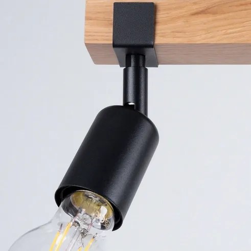 Stropní svítidlo SOLLUX ZUCA 3 černé E27 3x15W bez žárovky SL.1297