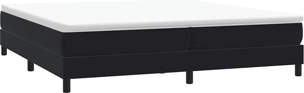 Postel Box Spring bez matrace černá 200x220 cm samet 3315893
