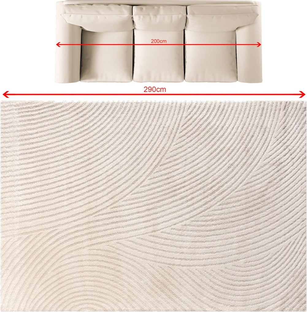 Koberec Travero cream/beige 200x290 cm