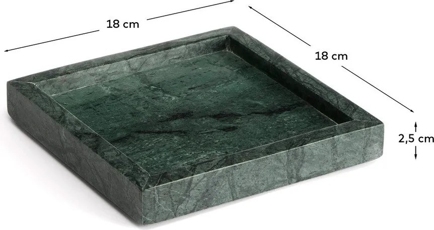 Mramorový dekorační tác 18x18 cm Serela – Kave Home