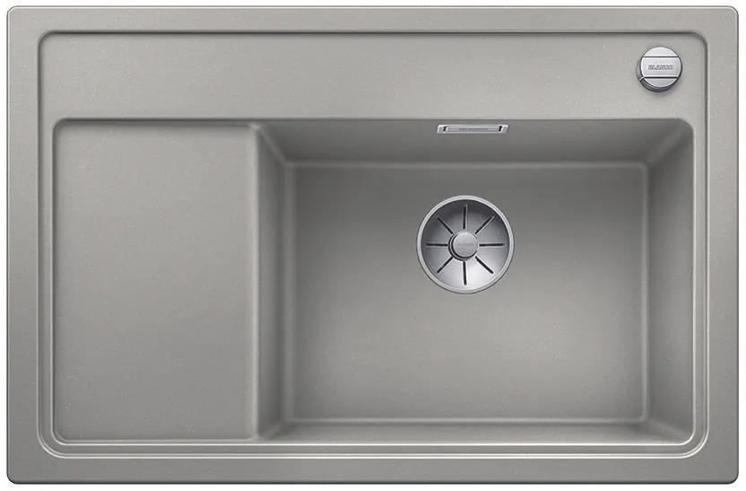 Granitový dřez Blanco ZENAR XL 6 S Compact perlově šedá s excentrem dřez vpravo