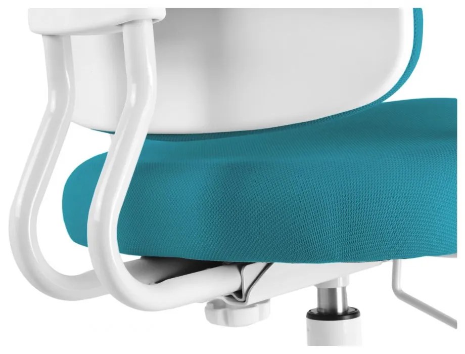 Dětská rostoucí židle Neoseat KIDDY THREE — látka, pratelný potah, tyrkysová (rozbaleno)