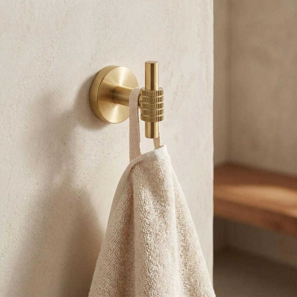 Rea Rea, Koupelnový háček 29104 Rivo Brush Gold, REA-60108