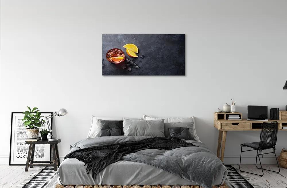 Obrazy na plátně Ledový čaj citron 120x60 cm