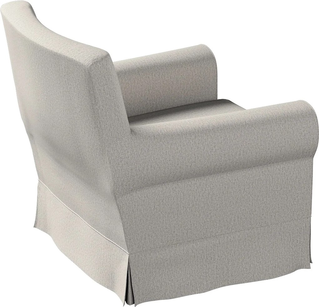 Potah na křeslo IKEA Ektorp Jennylund barva šedá látka pletený vzor