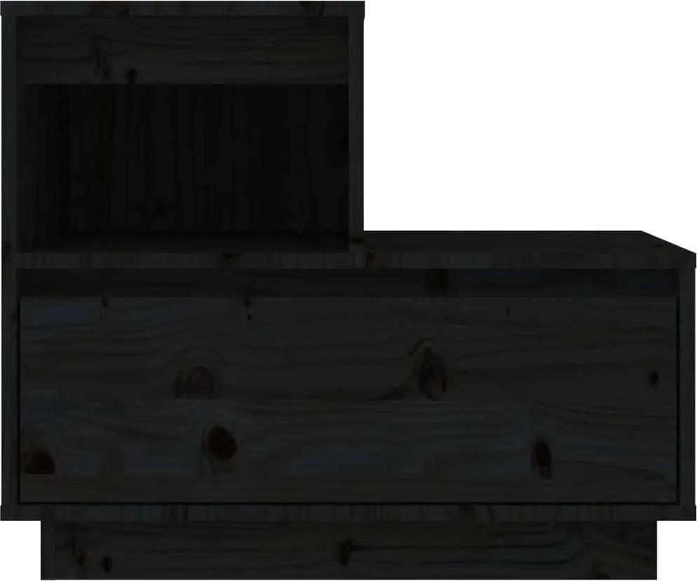 vidaXL Noční stolky 2 ks 60 x 34 x 51 cm masivní borové dřevo [814383] Barva: Šedá