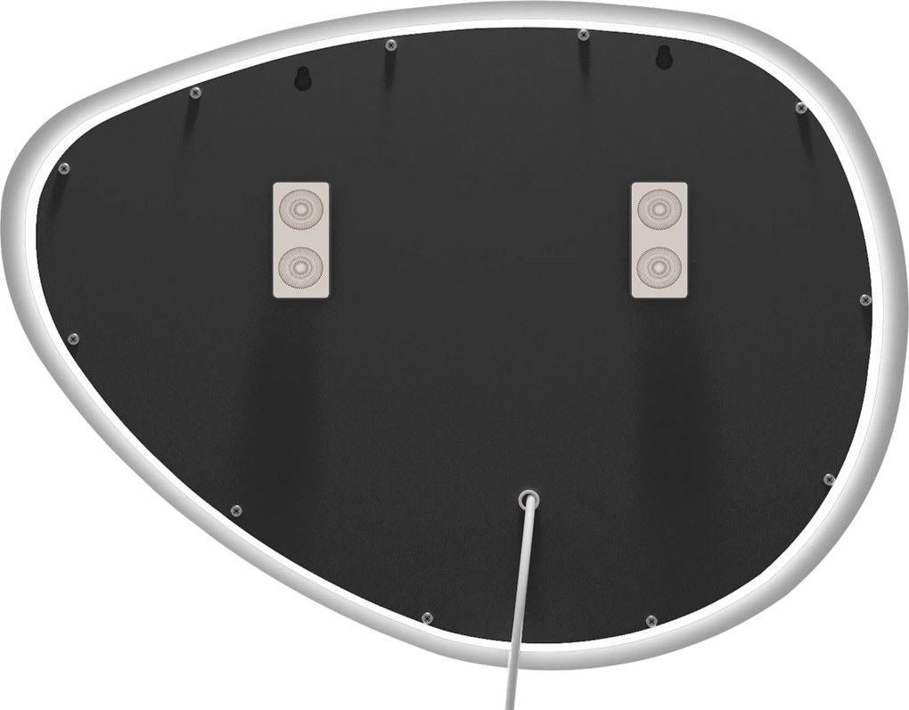 Koupelnové zrcadlo Almafie 65x75 s Bluetooth – čiré sklo