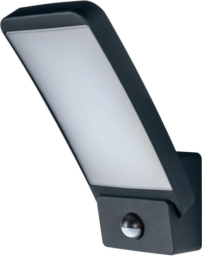 Venkovní LED nástěnné osvětlení s čidlem ENDURA STYLE WALL SQUARE, 15W, teplá bílá, IP44, šedé Ledvance ENDURA STYLE WALL SQUARE 4058075205871