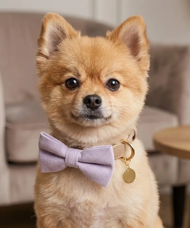 Pet Amour Motýlek na obojek pro psy světle fialový Velikost: S