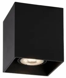 LUCIDE BODI Ceiling Light Square GU10 D8 Black, stropní svítidlo