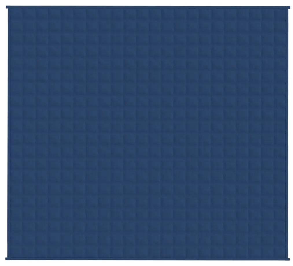 Zátěžová deka modrá 200 x 230 cm 13 kg textil,  3154860