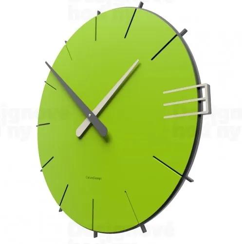 CalleaDesign 10-019 Mike zelené jablko-76 42cm nástěnné hodiny