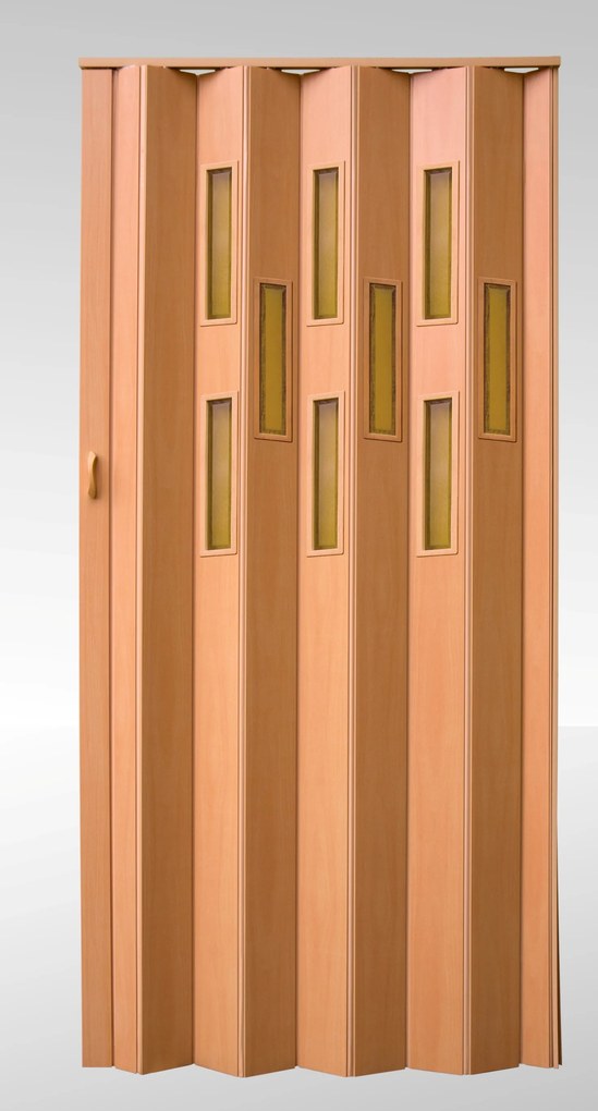 VIVALDI Shrnovací dveře prosklené Buk 70cm