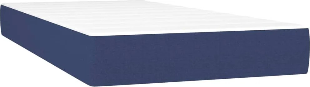Box spring postel s matrací modrá 80x200 cm textil 3142535