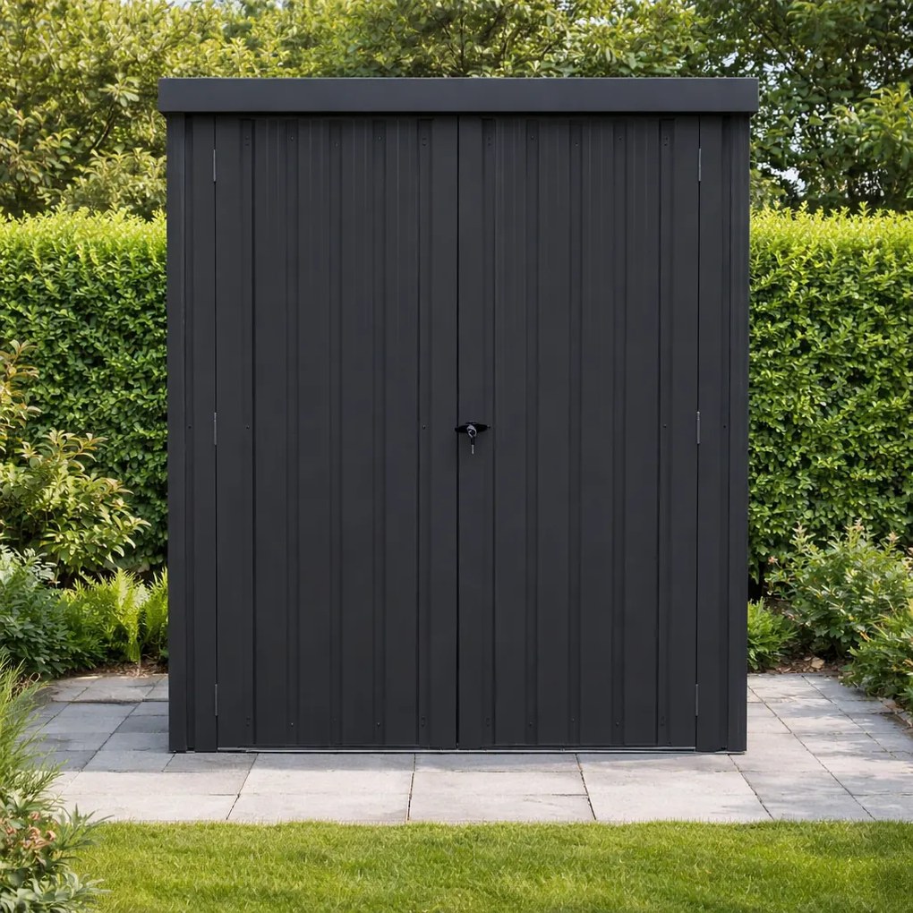 Zahradní domek BestBerg ZS-25A  / 1,1 m² / 81 × 140 × 180 cm / antracit