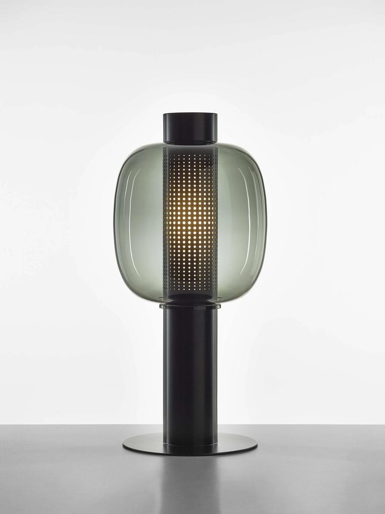 Venkovní designová lampa Brokis Bonbori Large PC1167 Povrch Montury: šedá metalická (CCS2749), Barva skla: hnědá kouřová - transparentní sklo (CGC538), Stmívání: TRIAC - STANDARDNÍ VERZE (CEDV2865)