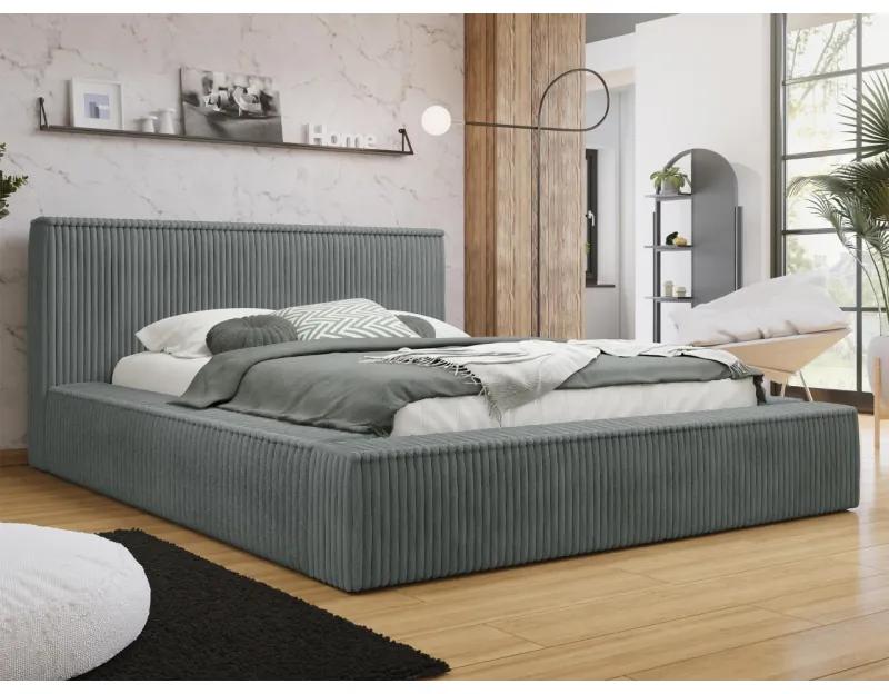 Manželská postel s úložním prostorem Gritta S, Potah: Top Sztruks 02, Rozměr postele: 180x200